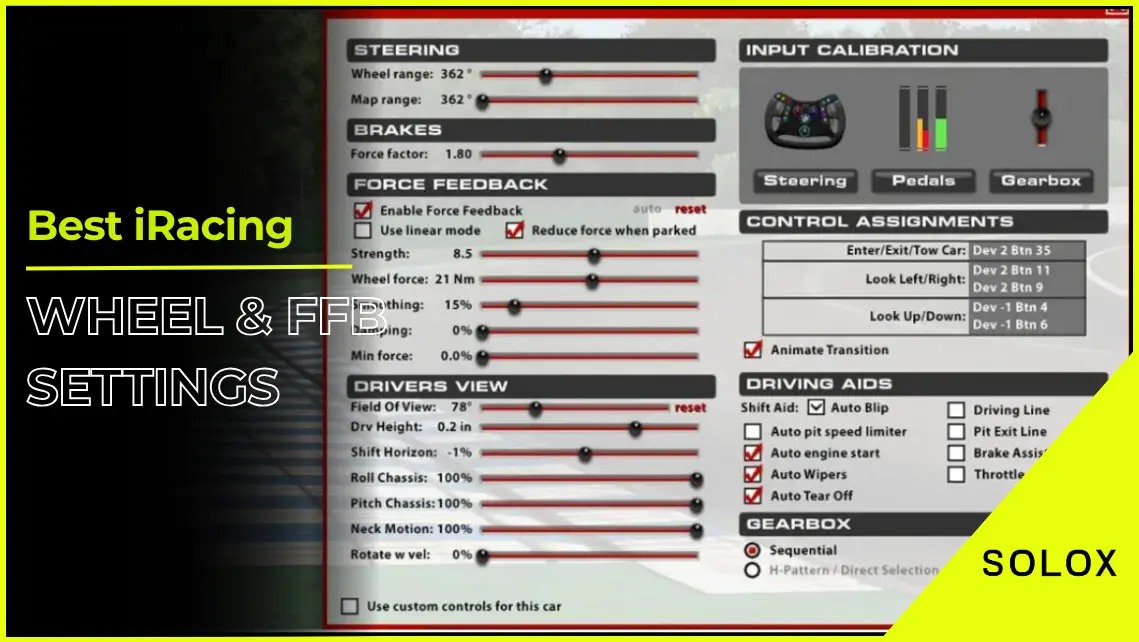 Best iRacing Wheel & FFB Settings