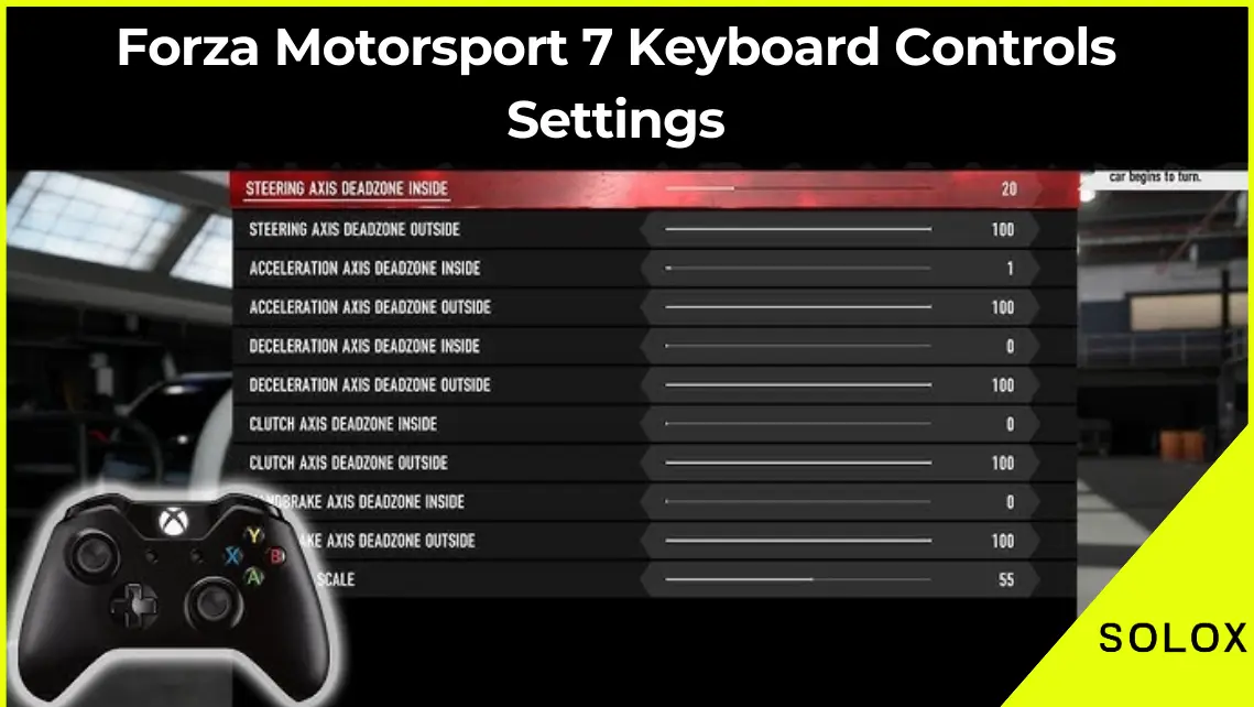 Forza Motorsport 7 Keyboard Controls Settings