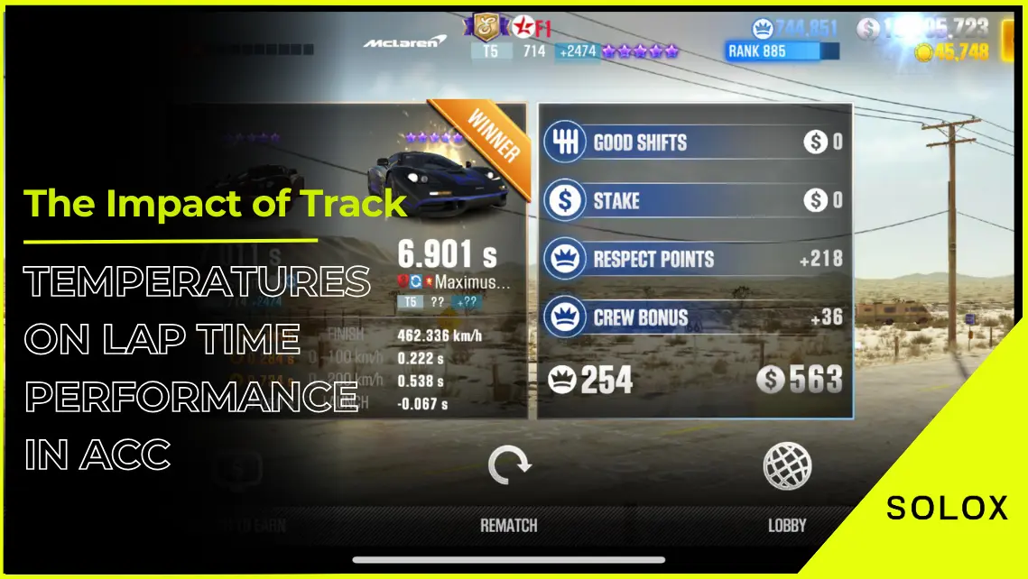 The Impact of Track Temperatures On Lap Time Performance In ACC