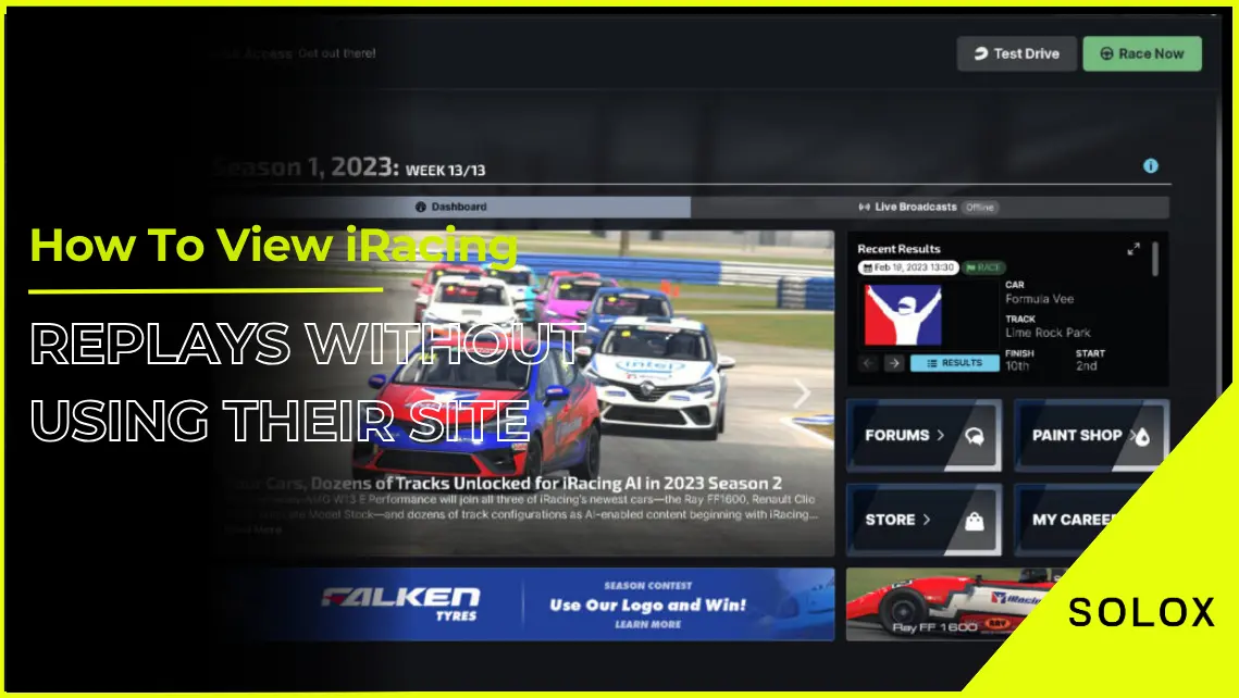 How To View iRacing Replays Without Using Their Site